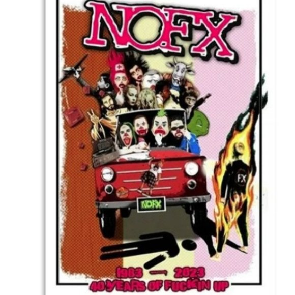 Handmade | Art | Nofx 983223 40 Years Of Fukin Up Poster | Poshmark